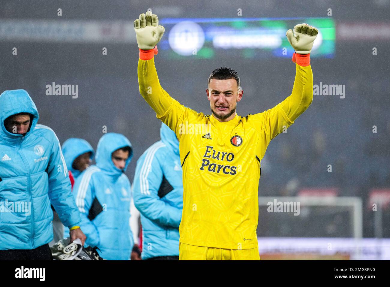 Rotterdam - Feyenoord Keeper Justin Bijlow während des Spiels Feyenoord ...