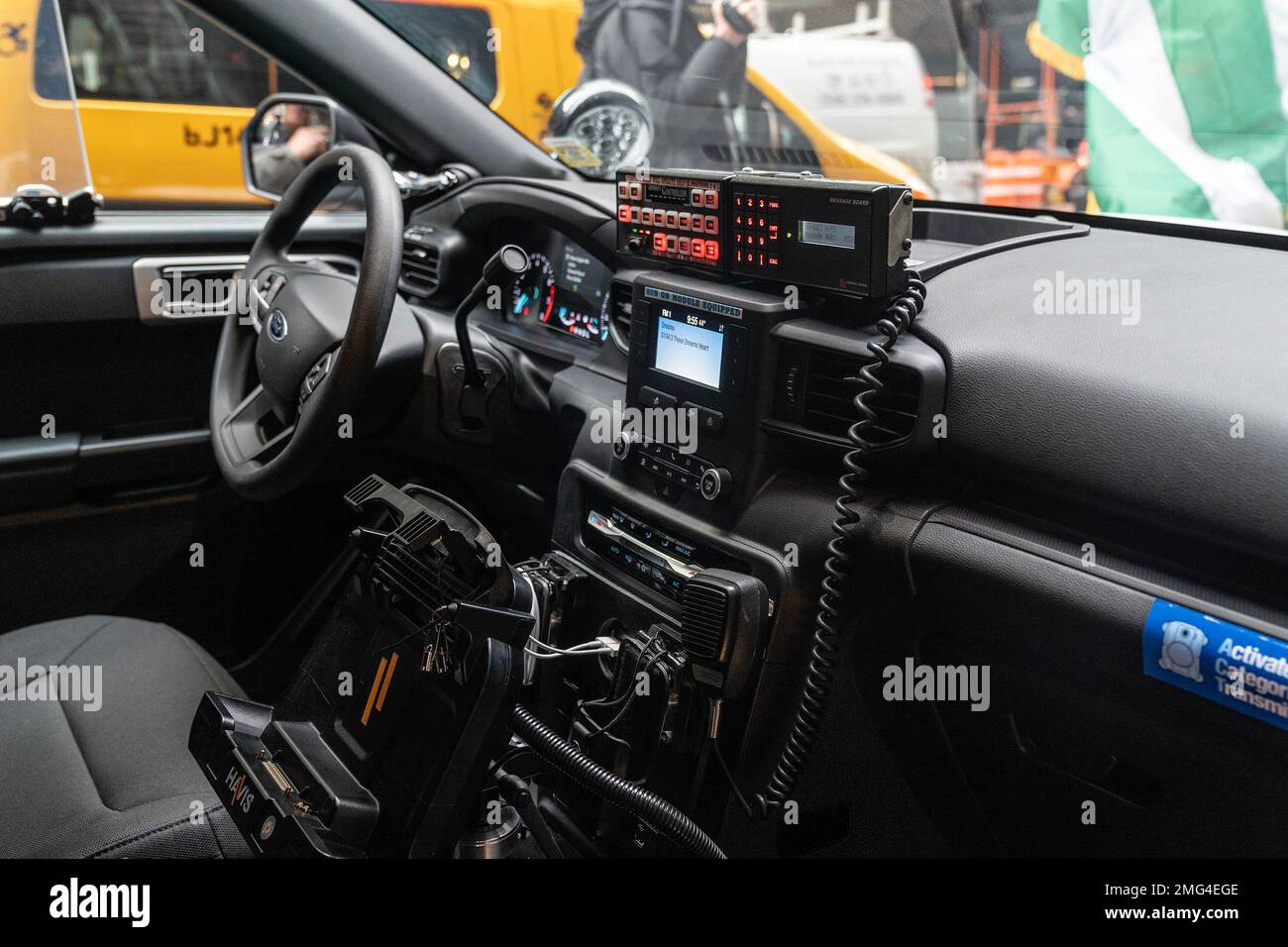 Neuer Prototyp des NYPD-Autos Ford Police Interceptor Hybrid auf der ...