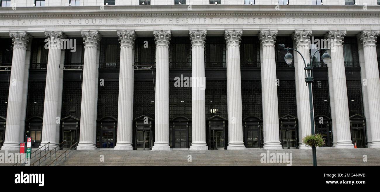 FILE- This Nov. 18, 2007 file photo shows the James A. Farley Post ...