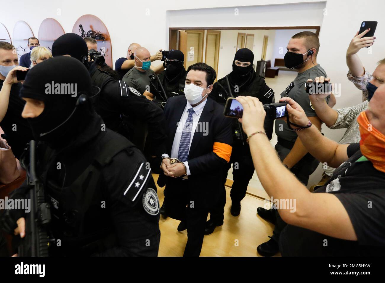 Marian Kocner, center, the suspected mastermind in the slaying of an ...