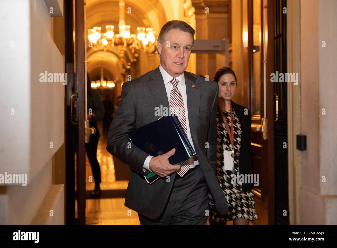 FILE - In this Jan. 31, 2020, file photo, Sen. David Perdue, R-Ga ...