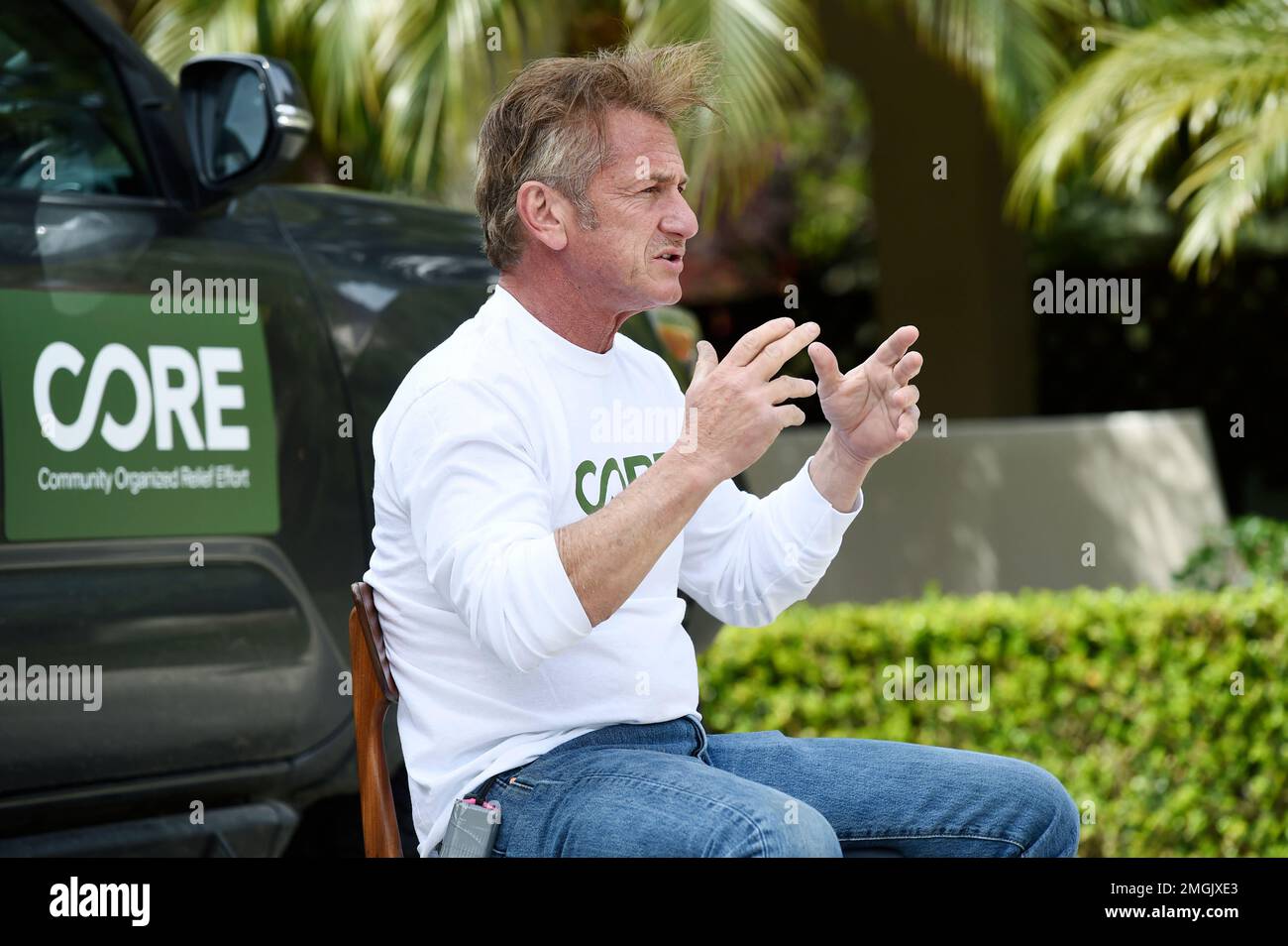 In this April 8, 2020 photo, actor and activist Sean Penn, founder of ...