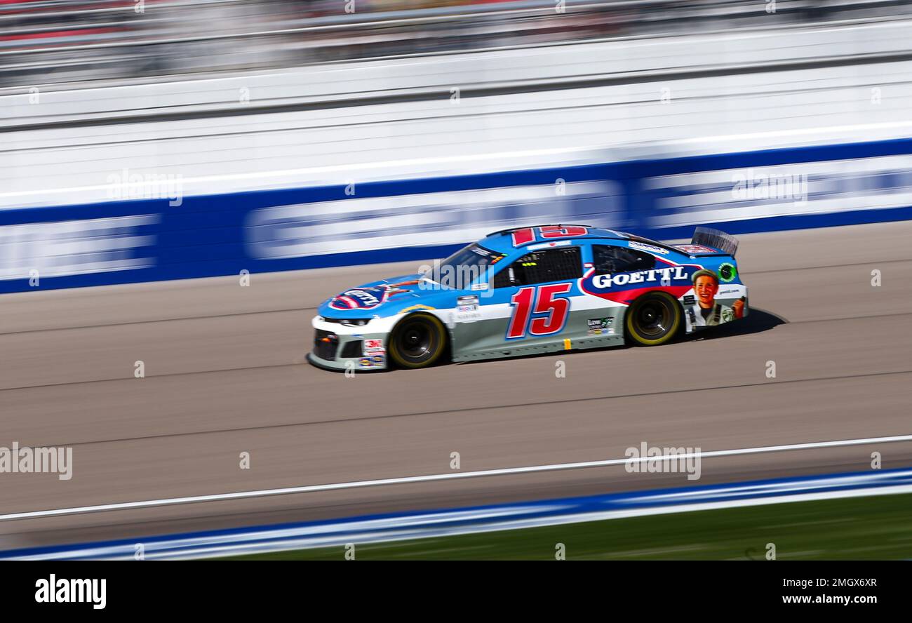 Brennan Poole (15) drives during a NASCAR Cup Series auto race at the ...