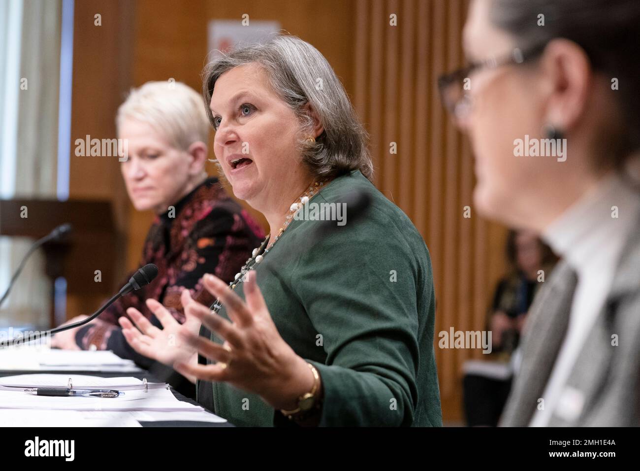 Under Secretary of State for Political Affairs Victoria Nuland, center ...