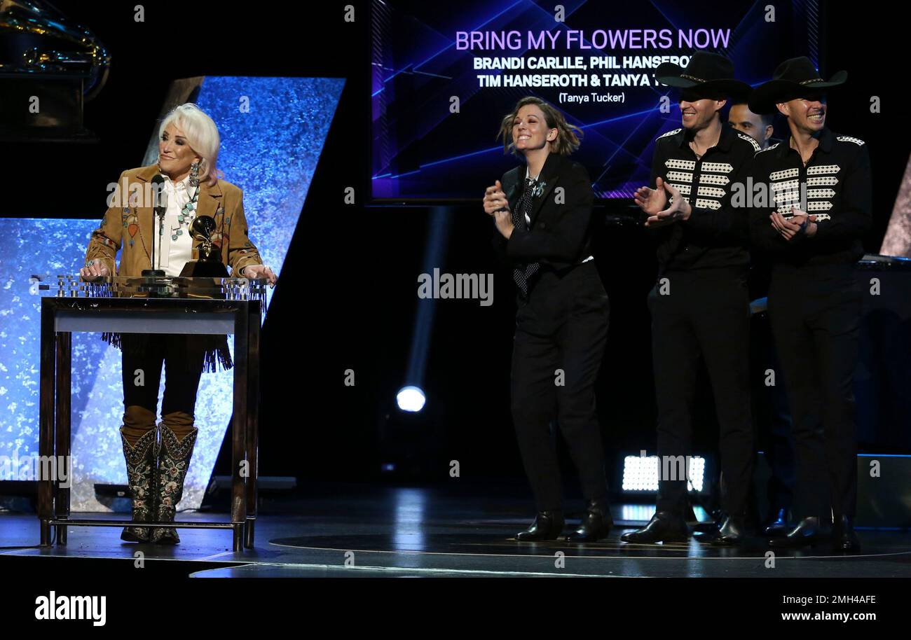 Tanya Tucker, from left, Brandi Carlile, Tim Hanseroth, and Phil ...