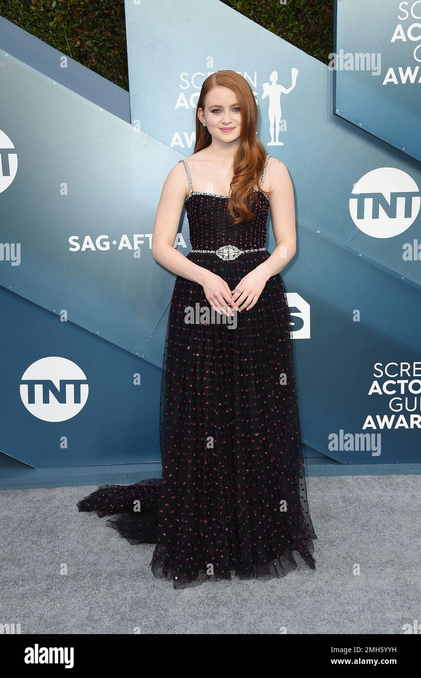 Sadie Sink arrives at the 26th annual Screen Actors Guild Awards at the ...