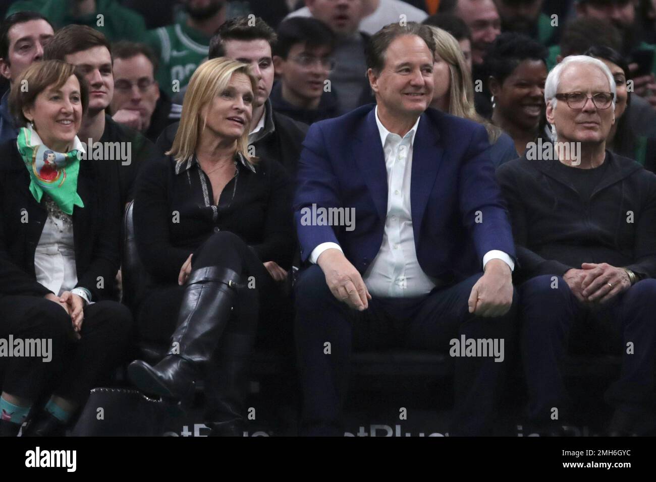 Boston Celtics co-owner Steve Pagliuca with wife Judy Pagliuca during ...