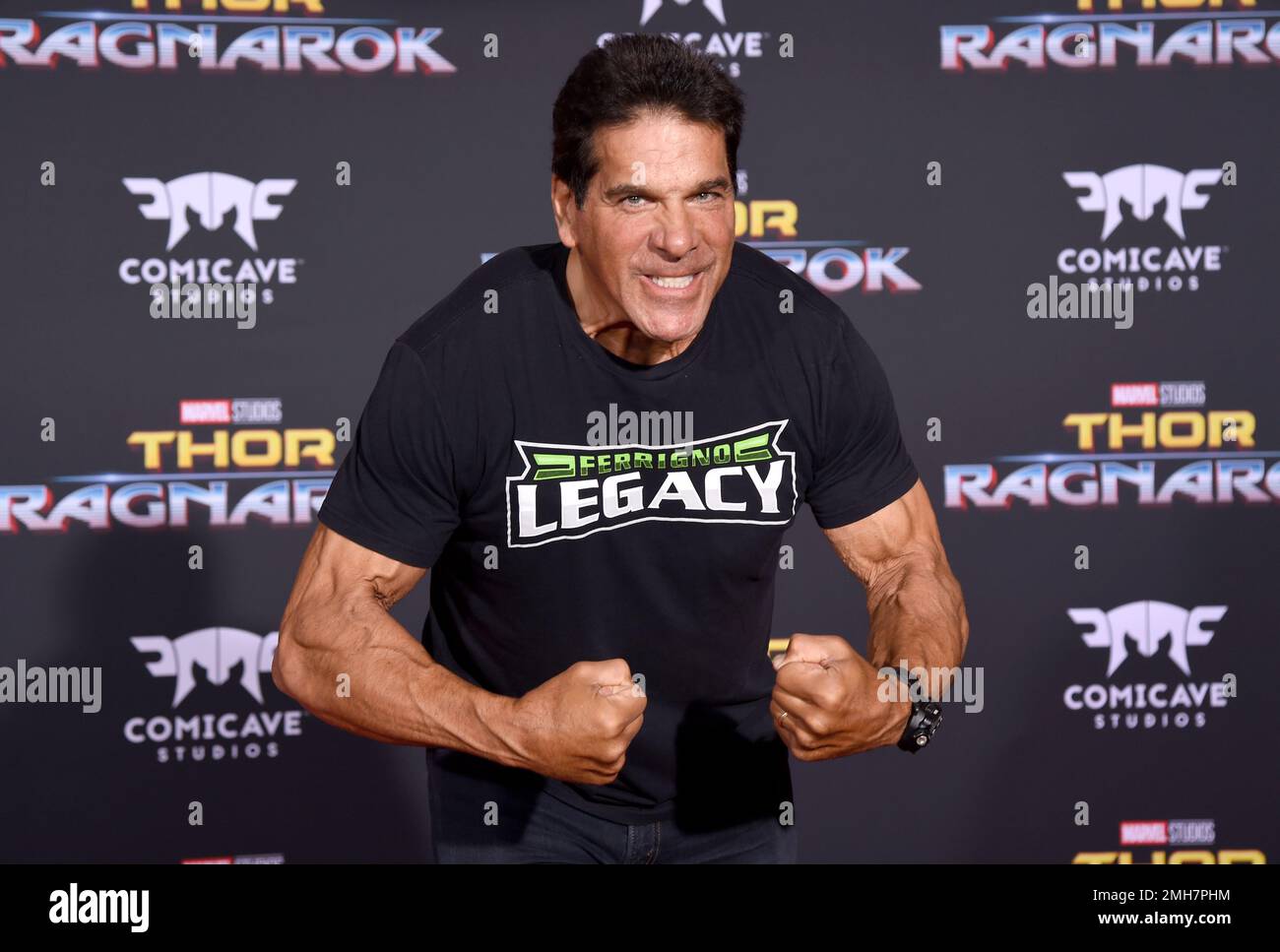 FILE - In this Tuesday, Oct. 10, 2017, file photo, Lou Ferrigno arrives ...