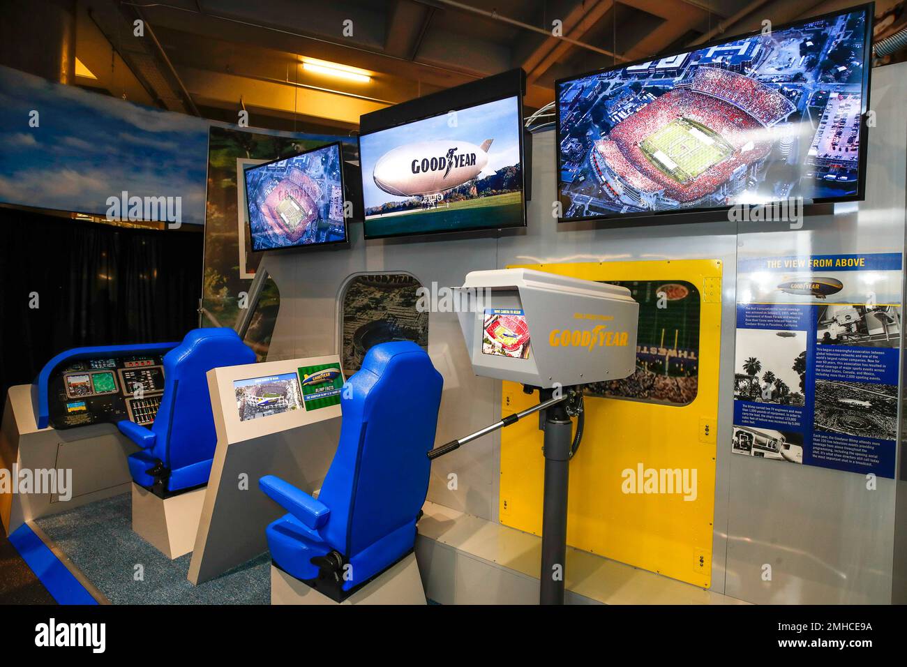 IMAGE DISTRIBUTED FOR GOODYEAR - The interior of the Goodyear Blimp ...