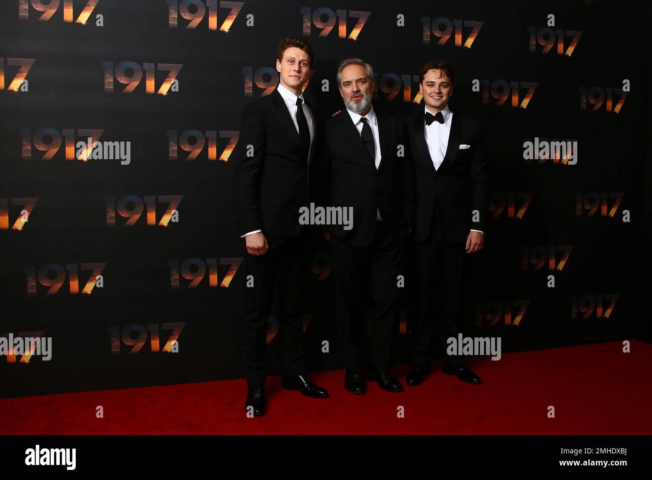 Actor George MacKay, from left, director Sam Mendes and actor Dean ...