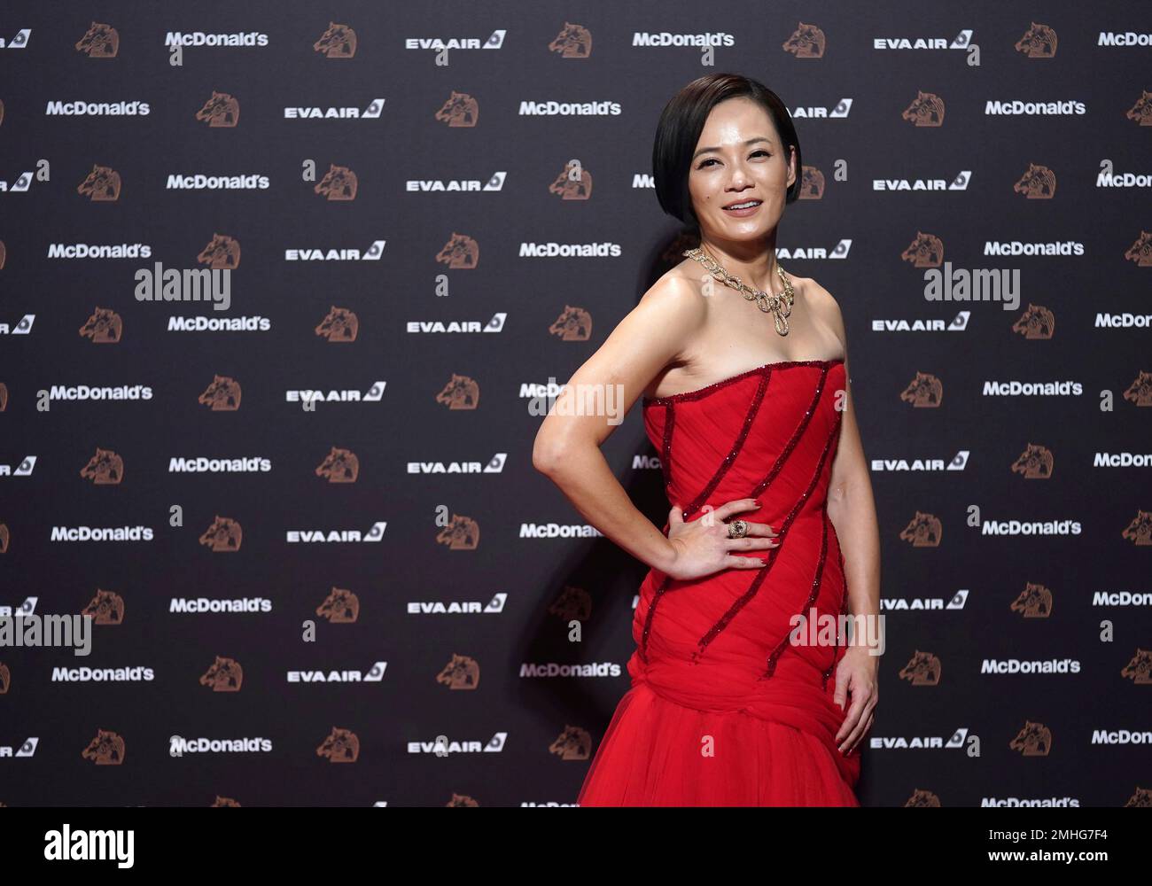 Malaysian actress Yeo Yann-yann arrives at the 56th Golden Horse Awards in Taipei, Taiwan ...