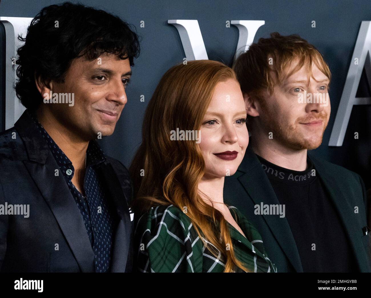 M. Night Shyamalan, from left, Lauren Ambrose and Rupert Grint attend ...