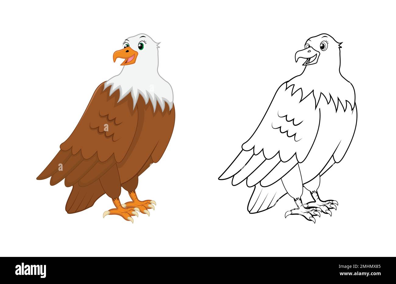 Adler Strichzeichnung