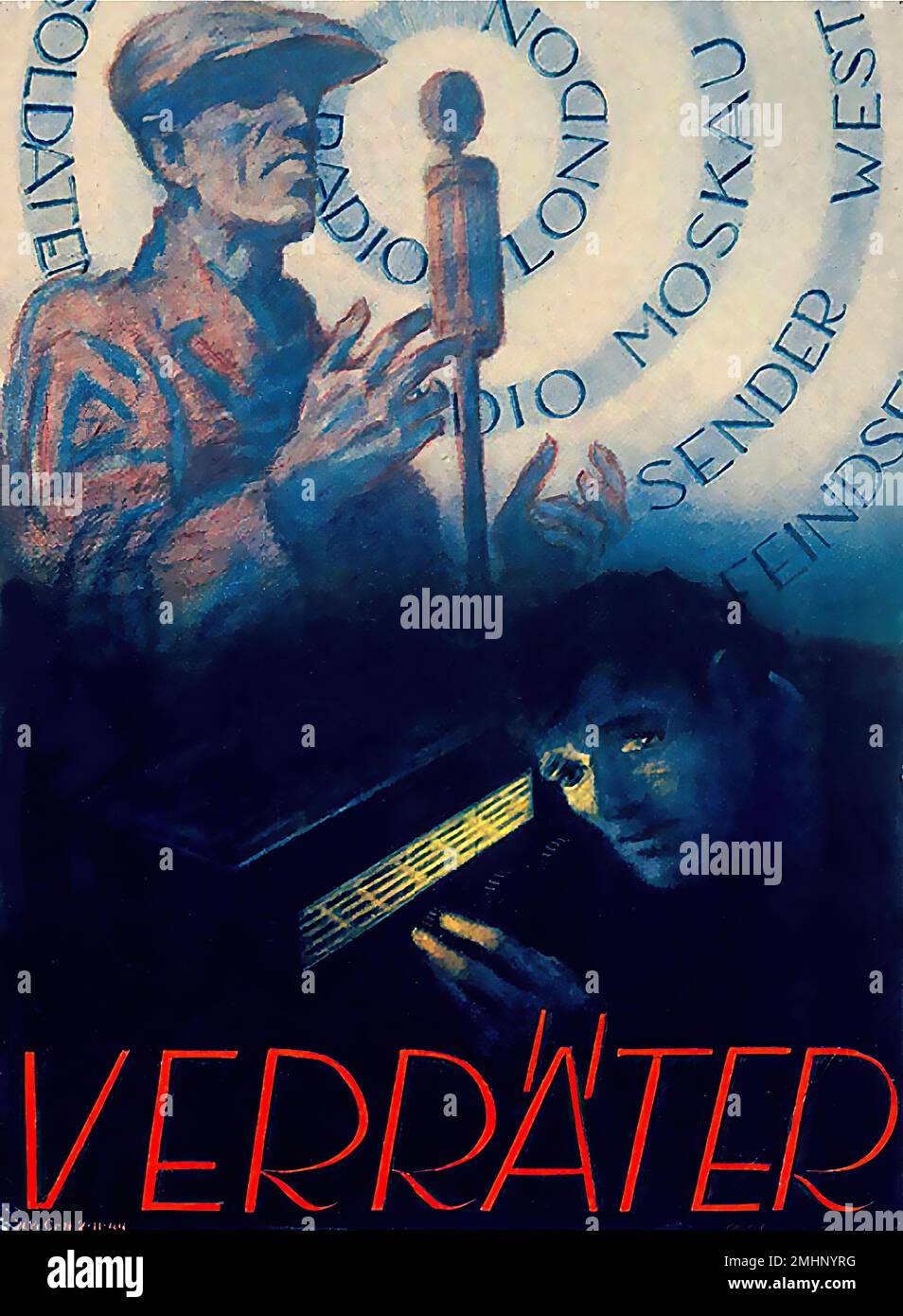 1944 Verräter! (Deutsch WW2) - deutsches Nazi-Propaganda-Poster ...