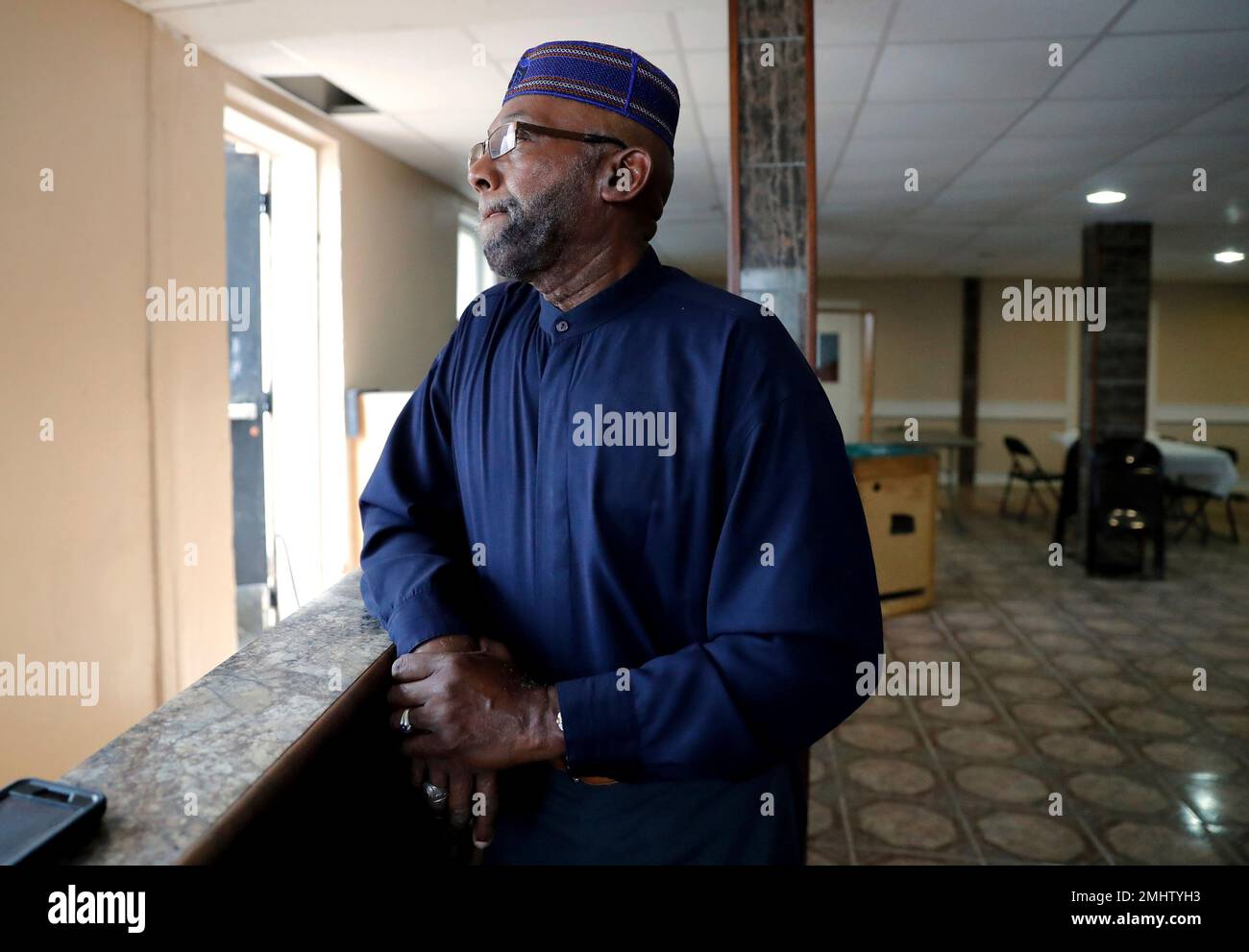 In this Oct. 15, 2019, photo, Imam Talib Salahuddin poses for a photo ...