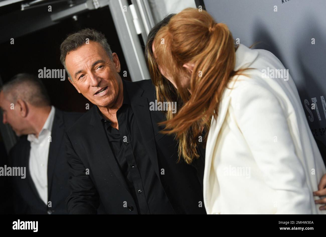 Singer-songwriter Bruce Springsteen, left, daughter Jessica Springsteen ...