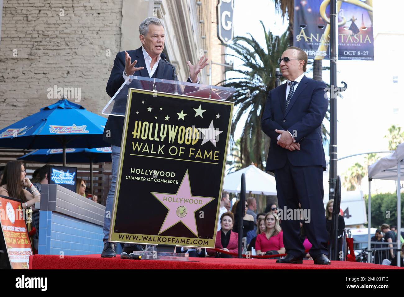 David Foster and Tommy Mottola attend the Hollywood Walk Of Fame ...