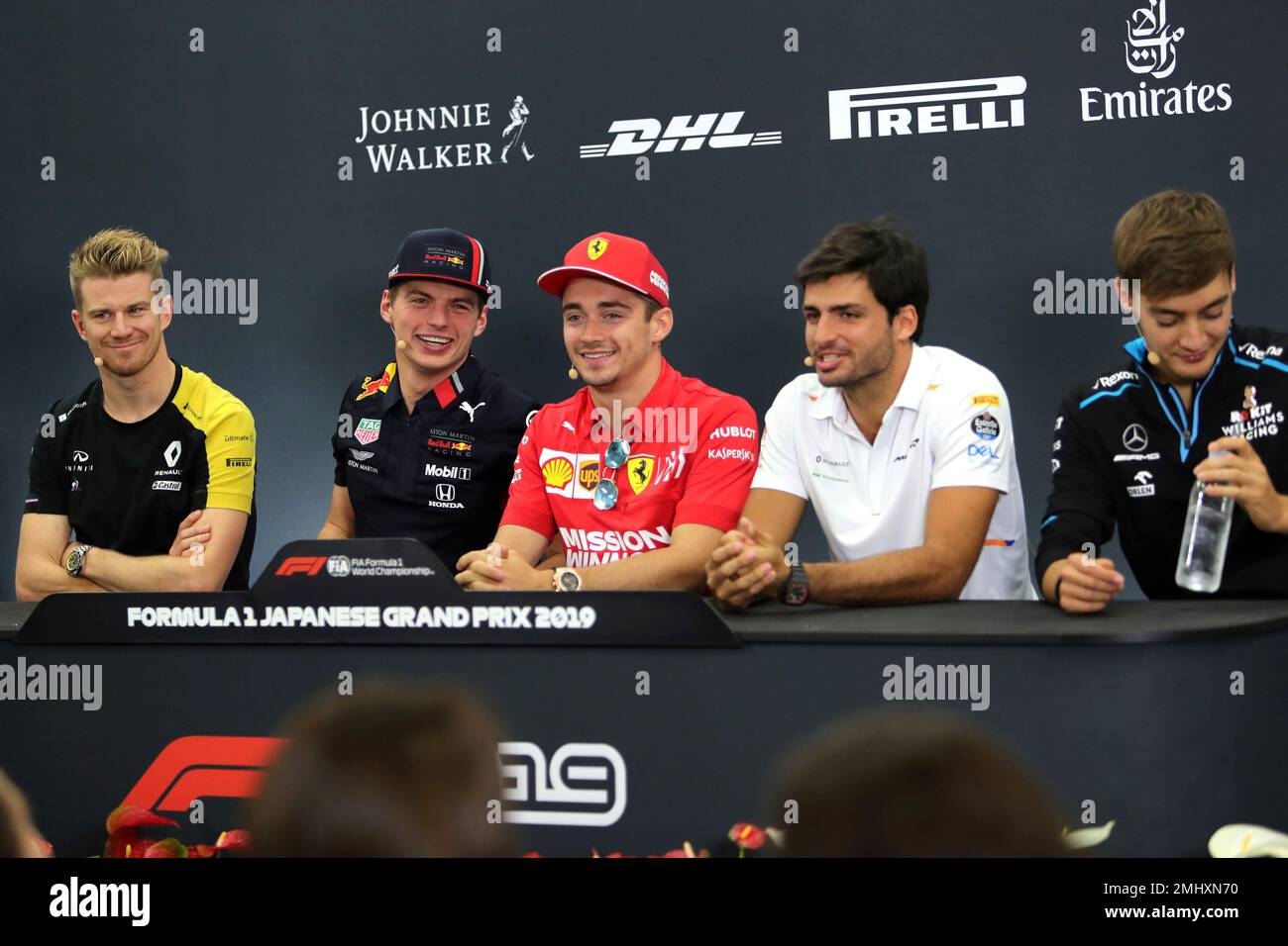 From left, Renault driver Nico Hulkenberg of Germany, Red Bull driver ...