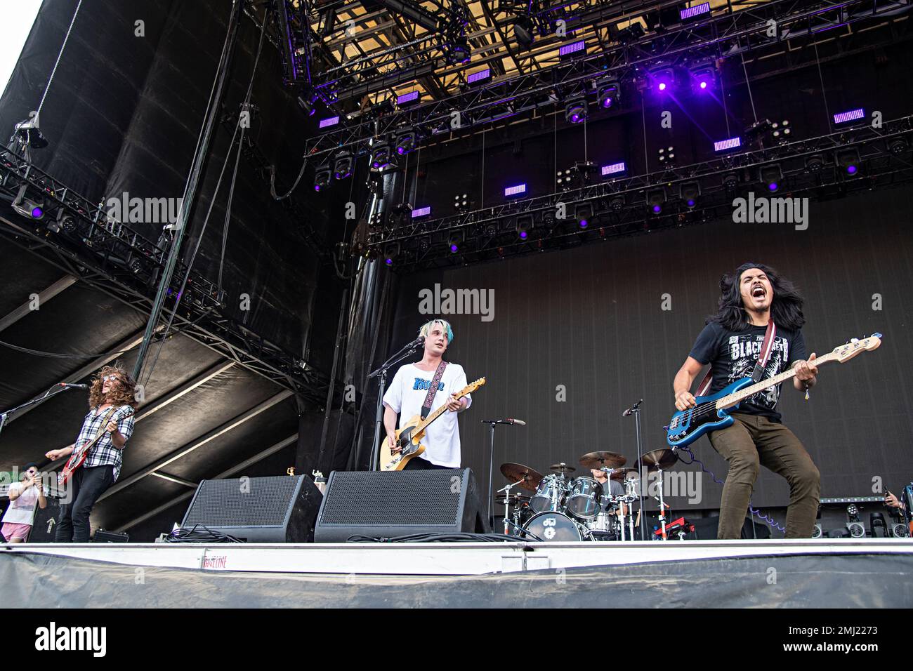 Joey Morrow, from left, Josh Katz, and Alex Espiritu of Badflower ...