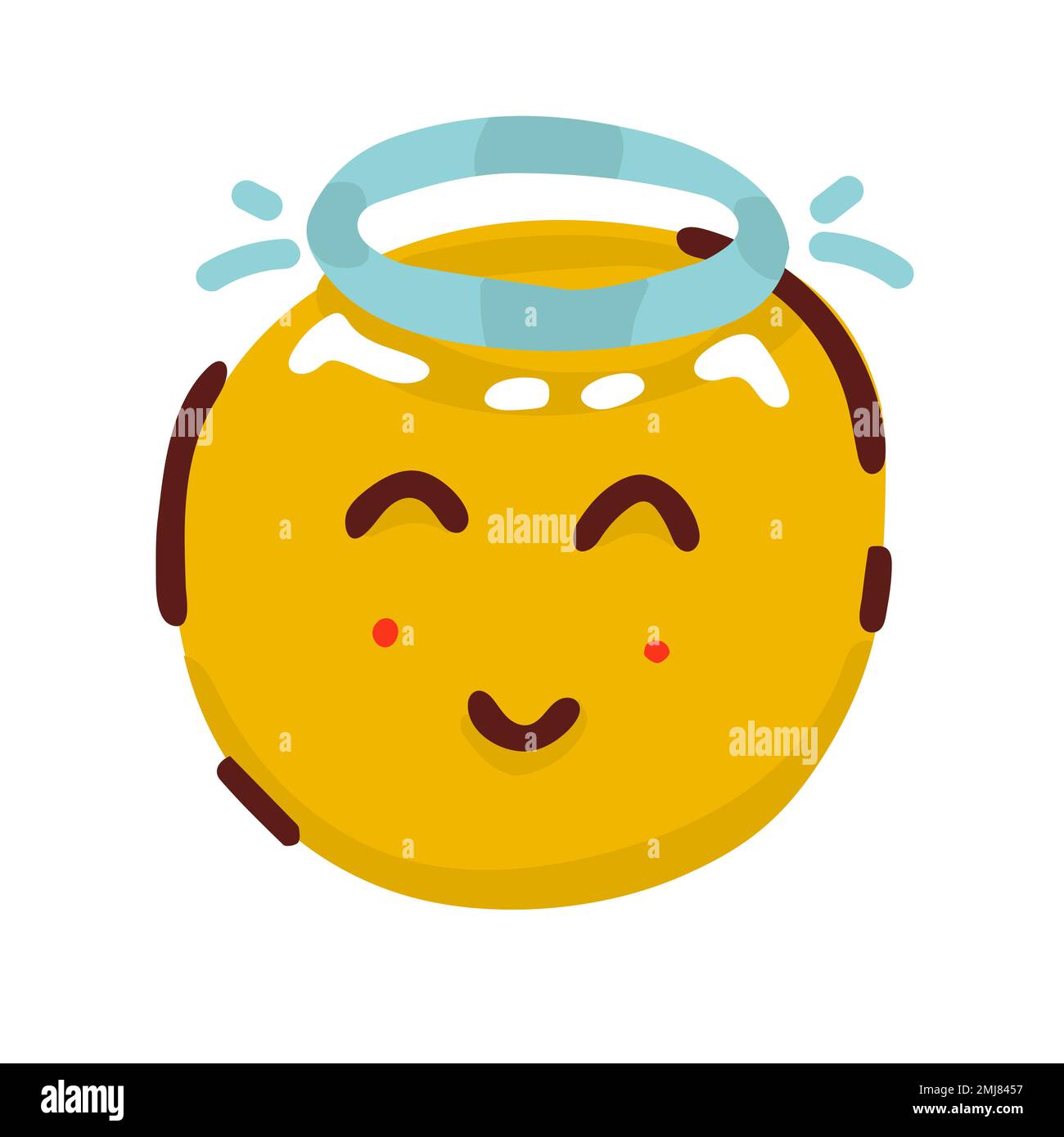 Angel emoticon Stock-Vektorgrafiken kaufen - Alamy