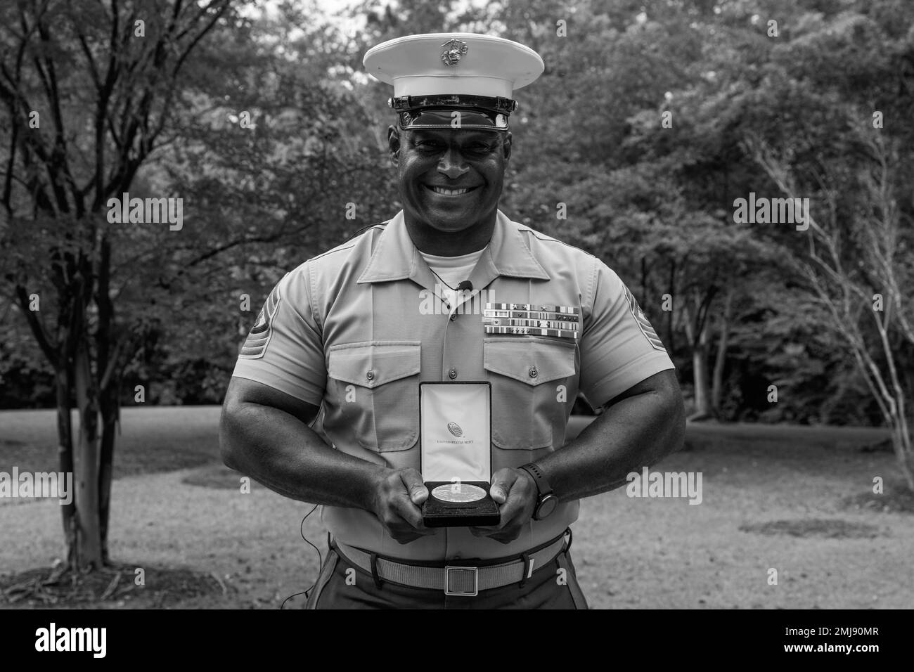 USA Marinekorps Meister Gunnery Sergeant Maurice Smith, Marinekorps ...