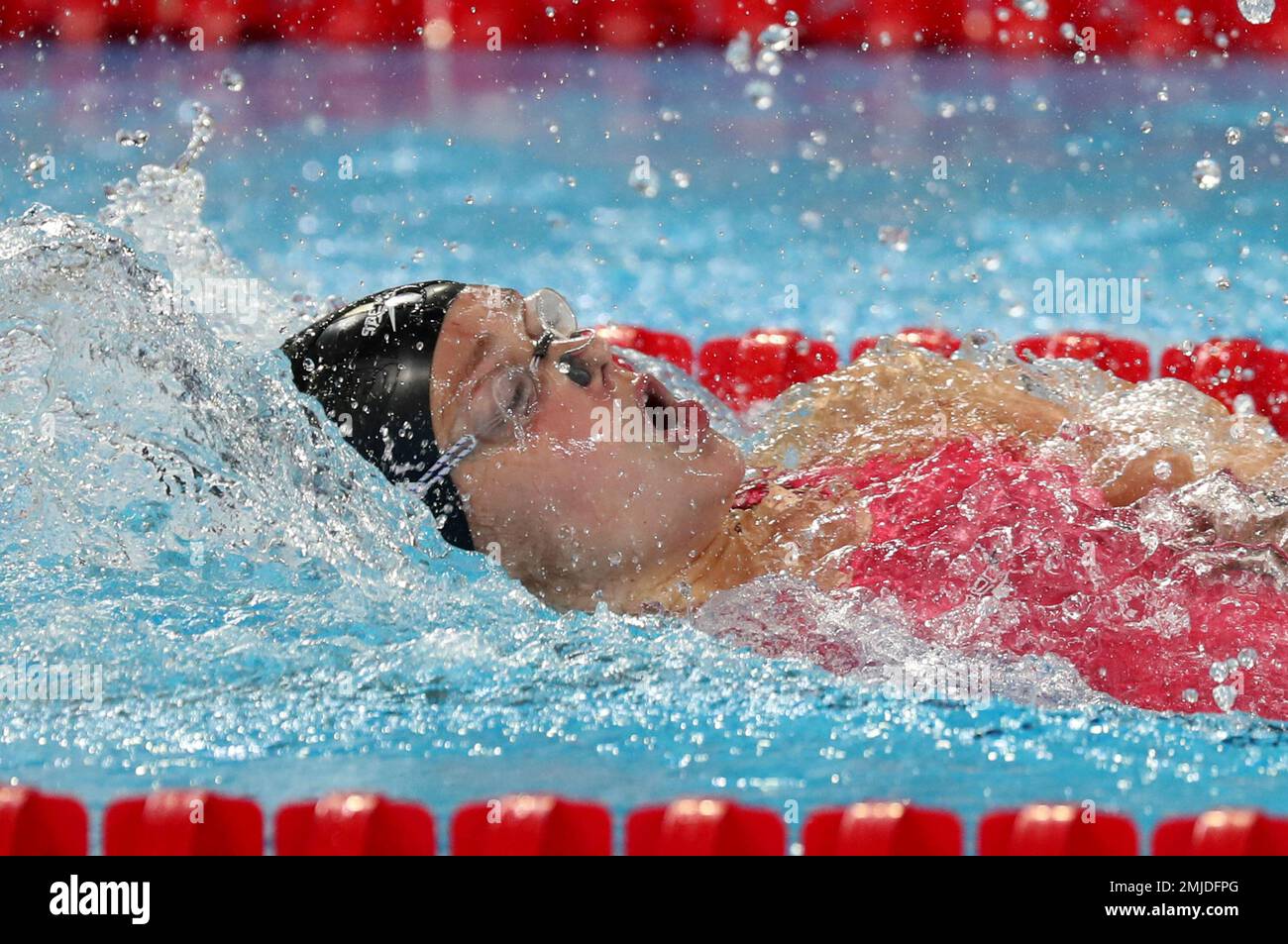 Phoebe Bacon of the United States competes to win the gold in the women ...