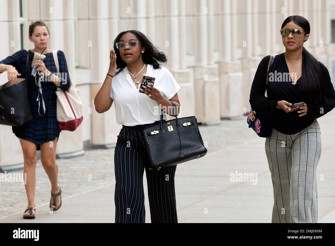 Azriel Clary, center, and Joycelyn Savage, right, two women who lived ...