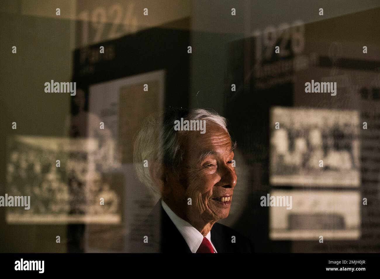 In this July 8, 2019, photo, Kazuo Oda, a son of Mikio Oda, who won ...