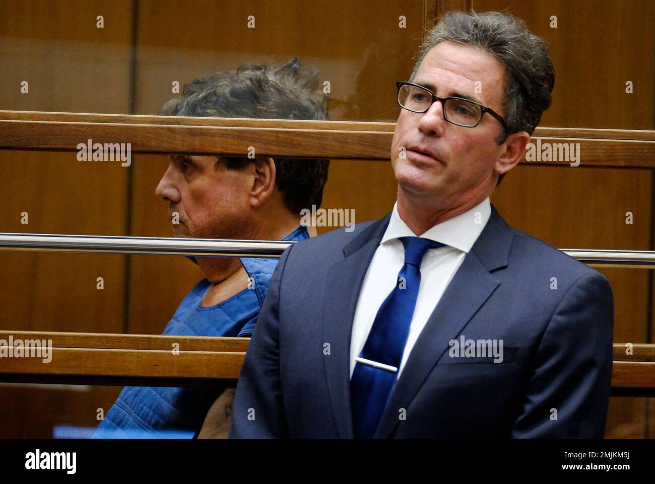 Dr. George Tyndall, 72, left, appears with his attorney Andrew Flier ...