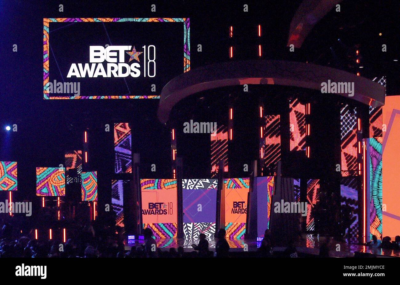 FILE - This June 24, 2018 file photo shows a view of the stage at the ...