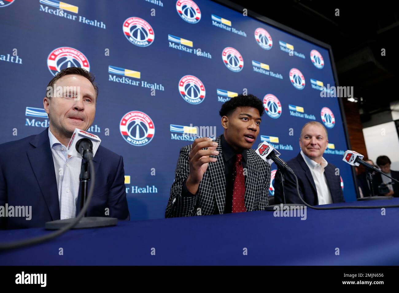 Washington Wizards basketball team introduce Rui Hachimura, the team's ...