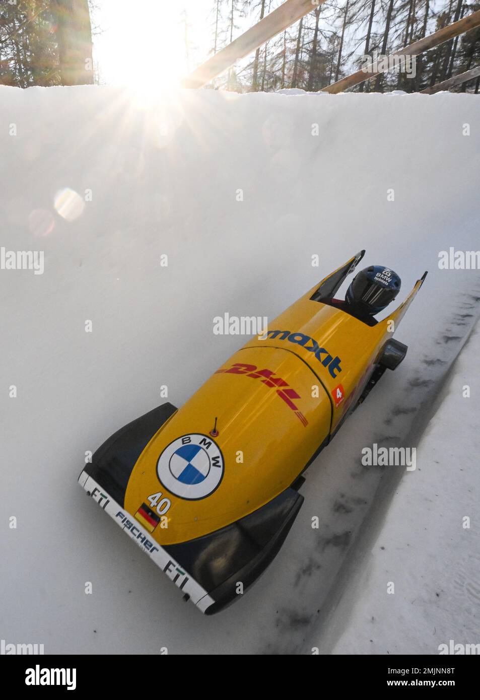 St. Moritz, Schweiz. 28. Januar 2023. Bobschlitten, Weltmeisterschaft ...