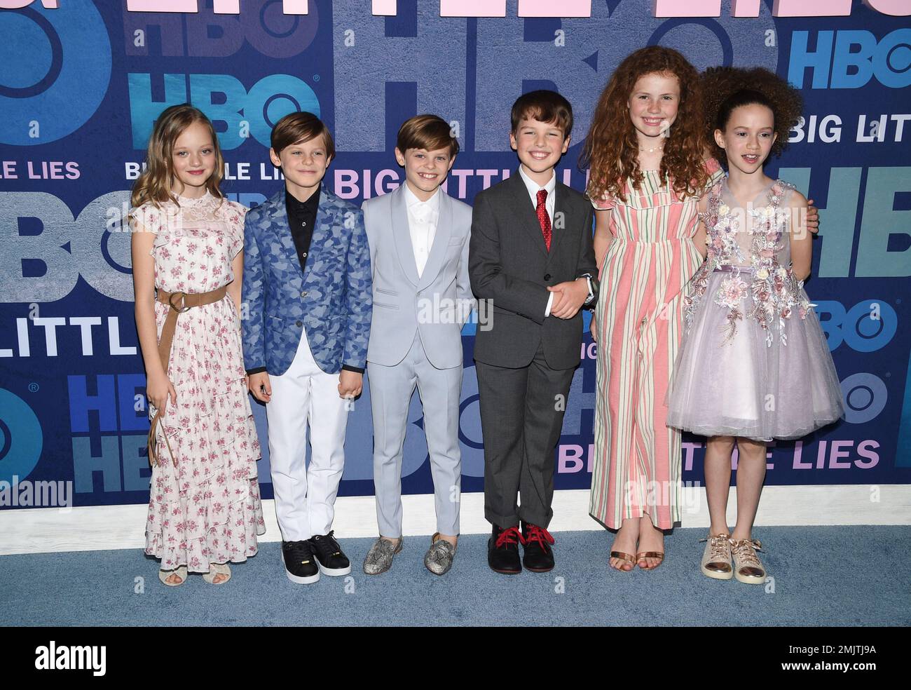 Actors, from left, Ivy George, Cameron Crovetti, Nicholas Crovetti ...