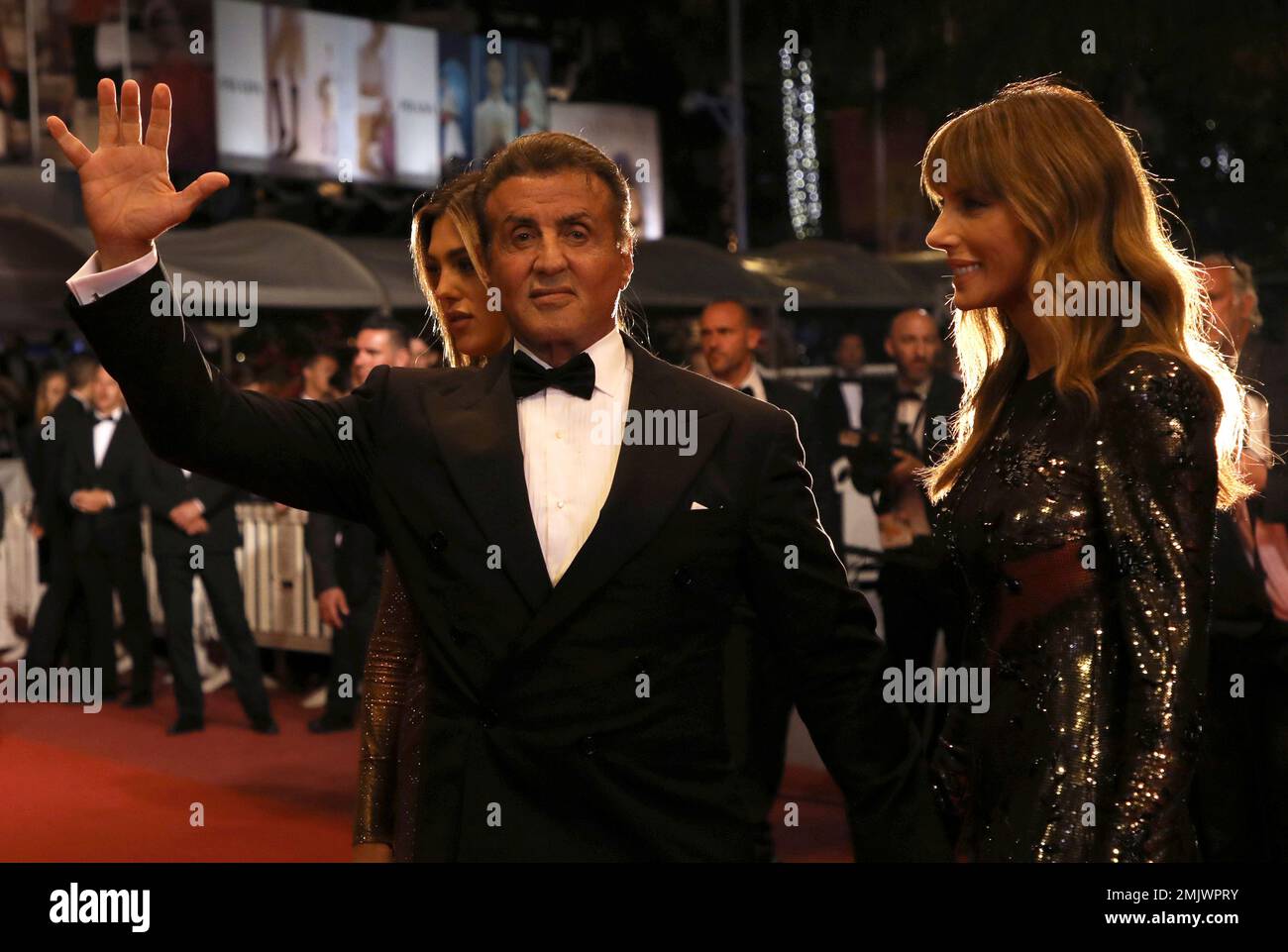Actress Sistine Rose Stallone, from left, actor Sylvester Stallone and ...