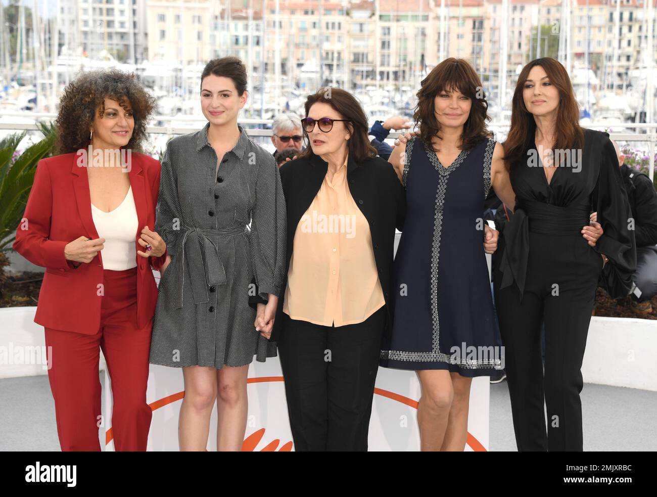 Actresses Souad Amidou, from left, Tess Lauvergne, Anouk Aimee, and ...