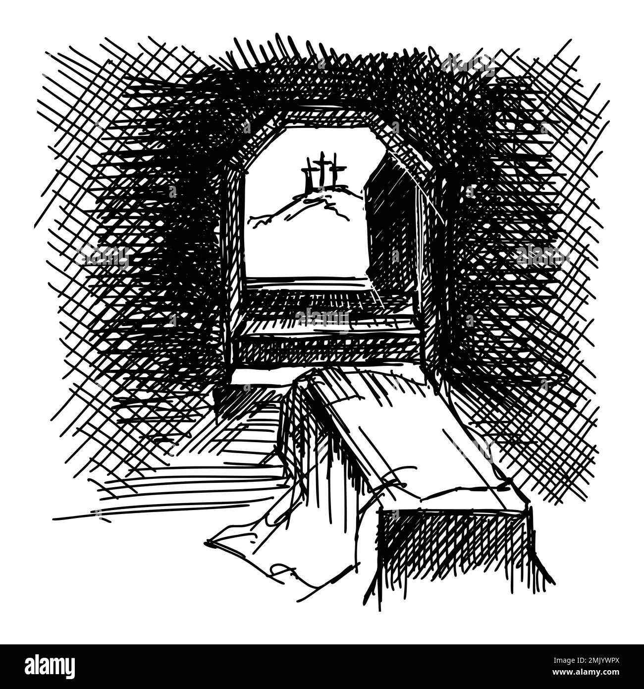 Aus einem grab Stock-Vektorgrafiken kaufen - Alamy