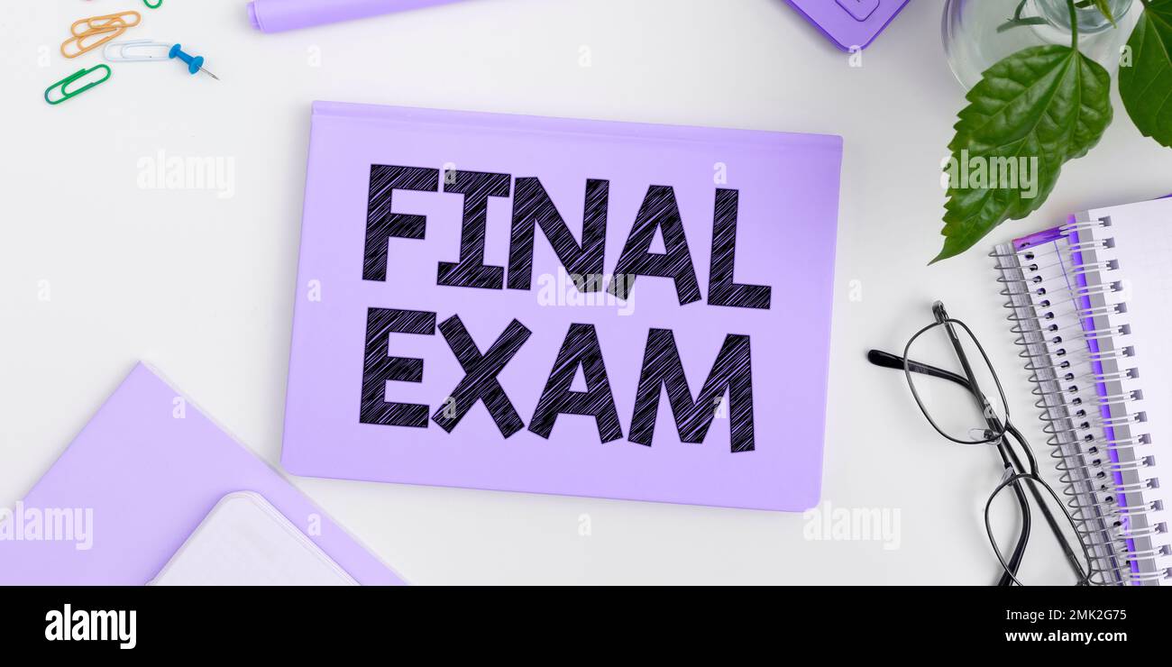 Inspiration mit Zeichen für Abschlussprüfung. Test zur ...