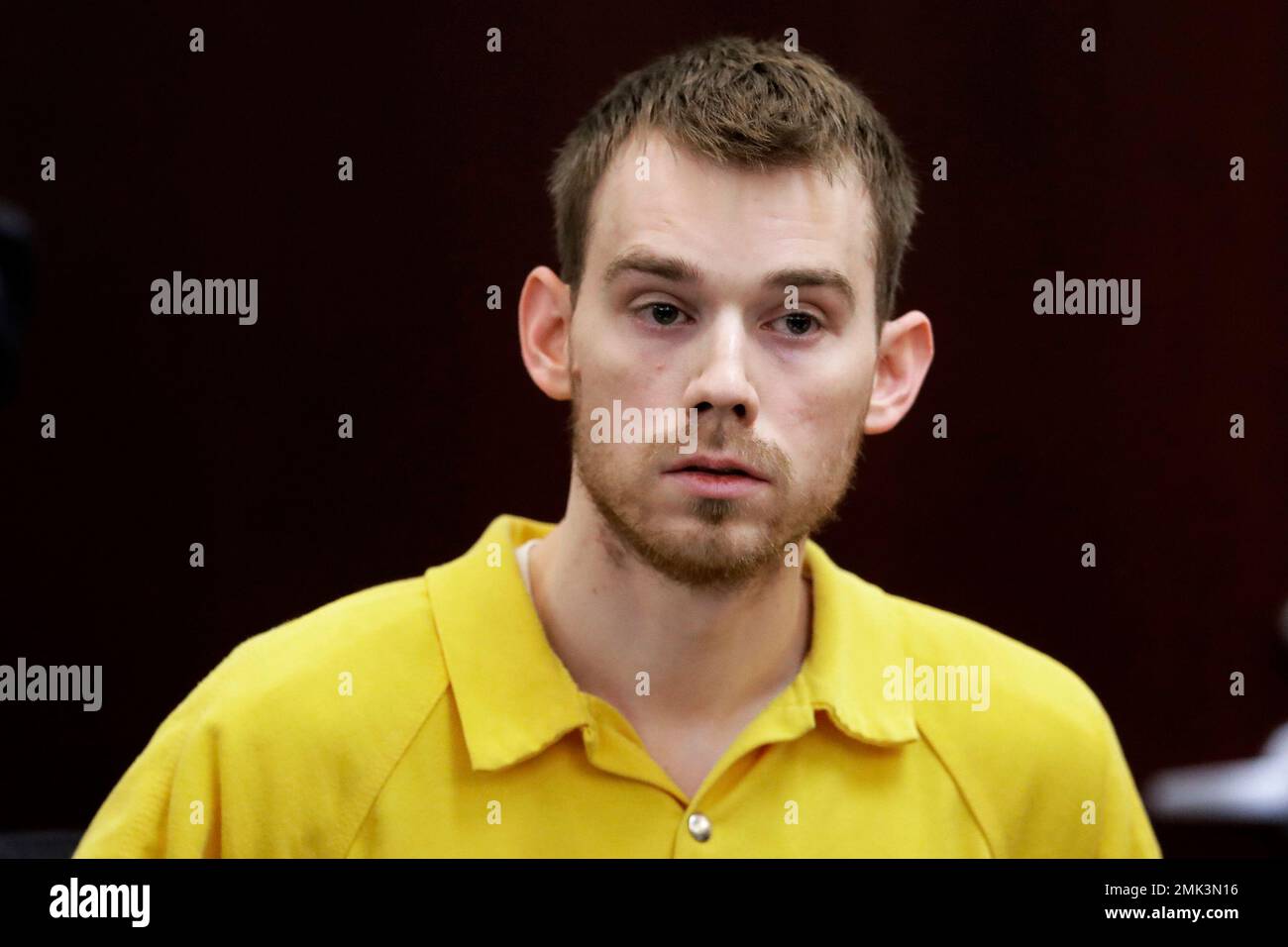 FILE - In this Aug. 22, 2018, file photo, Travis Reinking appears at a ...