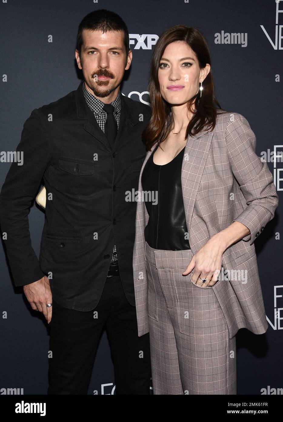 Musician Seth Avett, left, and wife actress Jennifer Carpenter attend ...