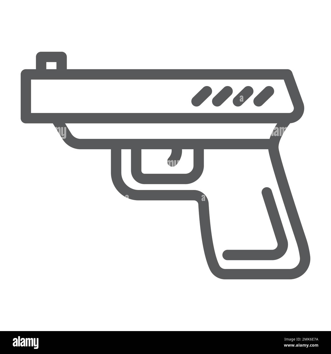 Gun pistol pictogram Stock-Vektorgrafiken kaufen - Alamy