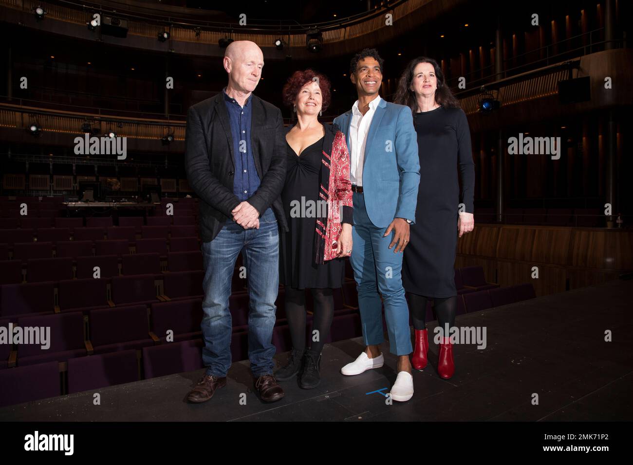 From left to right, writer Paul Laverty, director Iciar Bollian, dancer ...