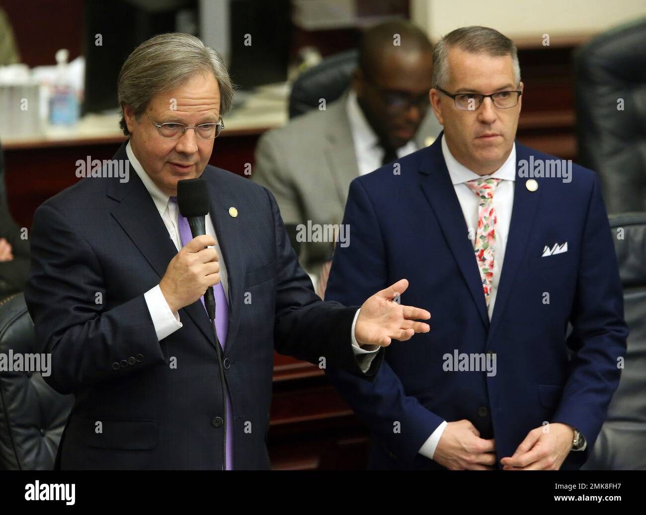 Rep. Scott Plakon, R-Longwood, left, with Rep. Matt Willhite, D ...