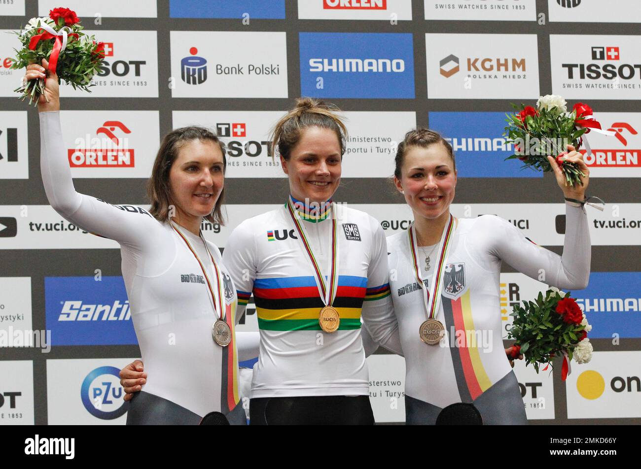 Women's Individual Pursuit silver medalist Germany's Lisa Brennauer ...