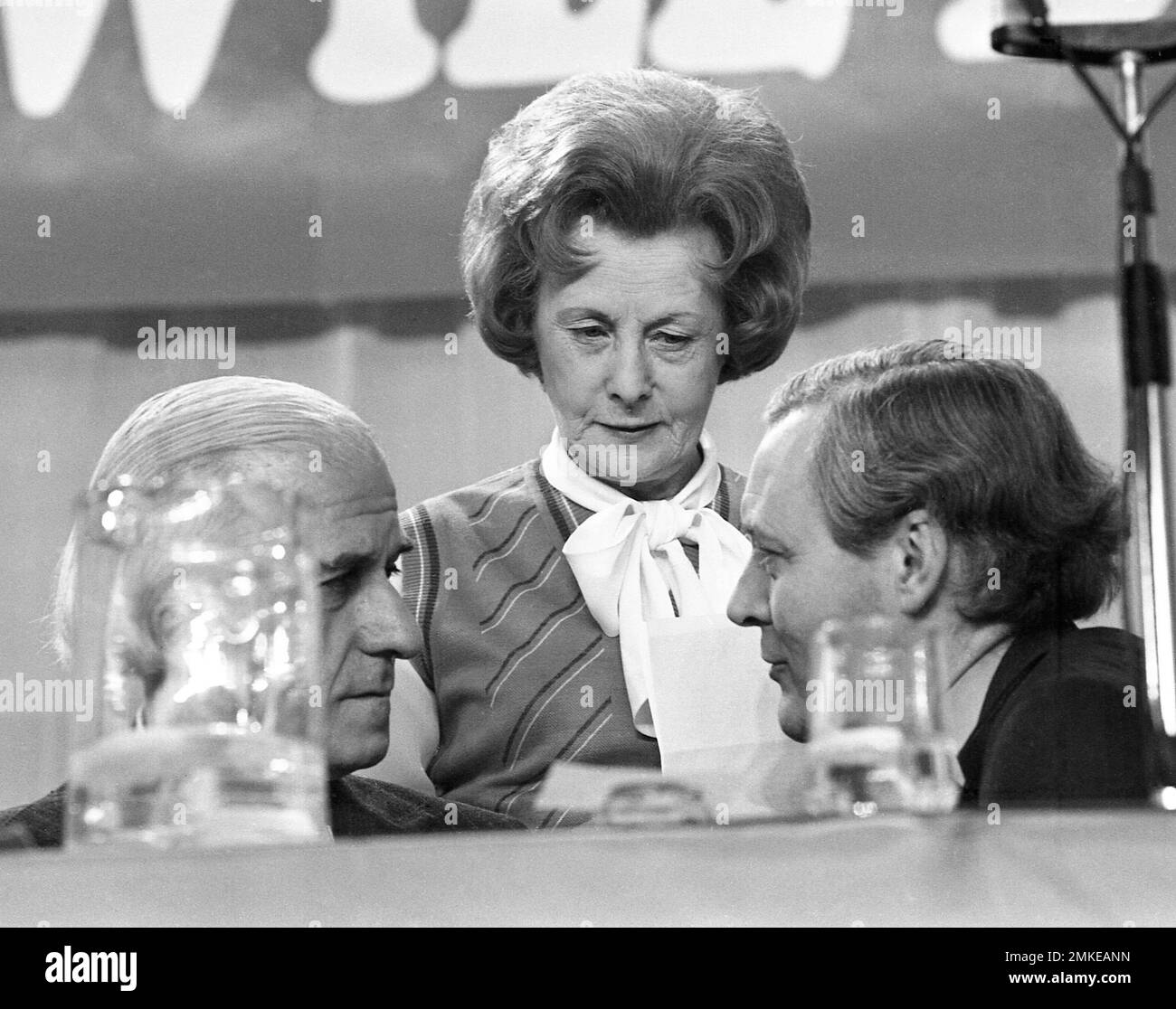 Edward Short, left, Leader of the House of Commons; Barbara Castle ...