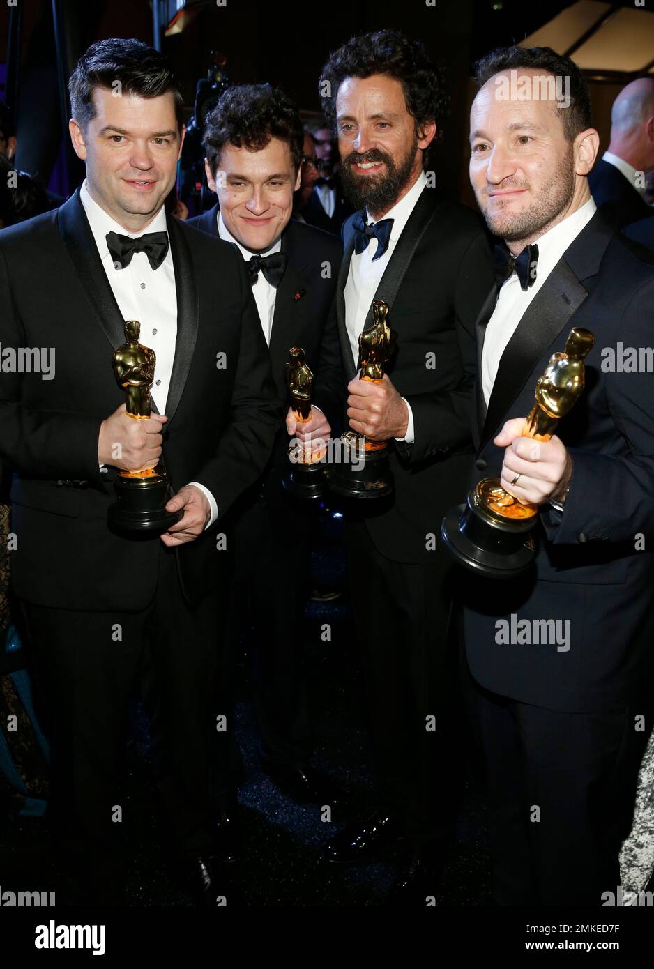 Christopher Miller, from left, Phil Lord, Bob Persichetti and Rodney ...