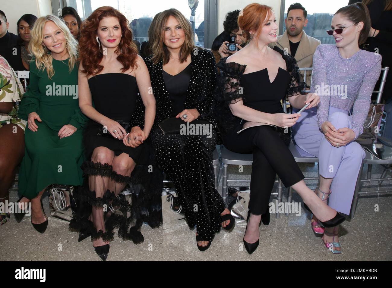 Actresses Kelli Giddish, from left, Debra Messing, Mariska Hargitay ...