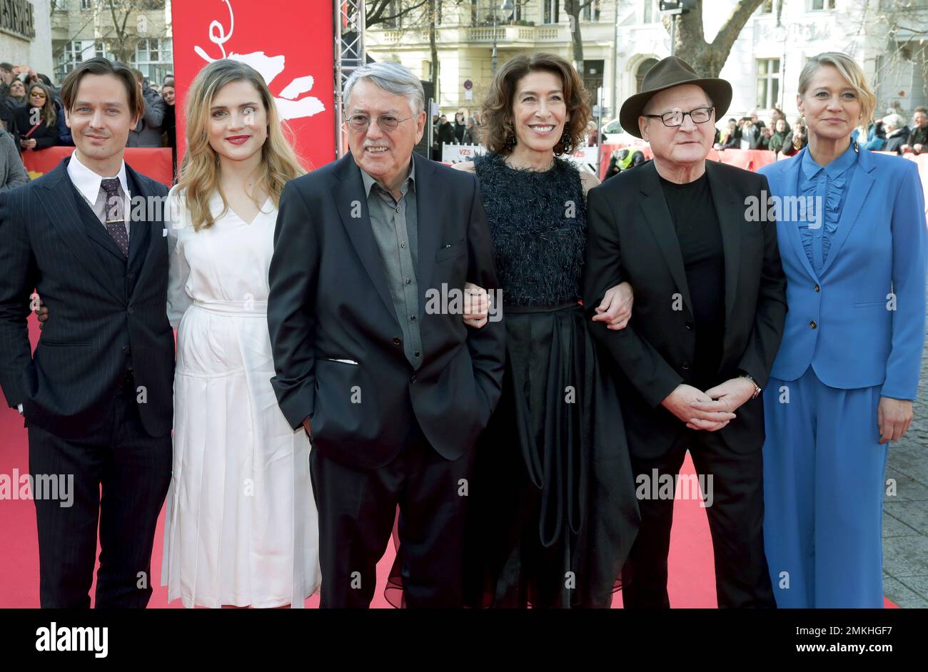 From left, actor Tom Schilling, actress Mala Emde, director Heinrich ...