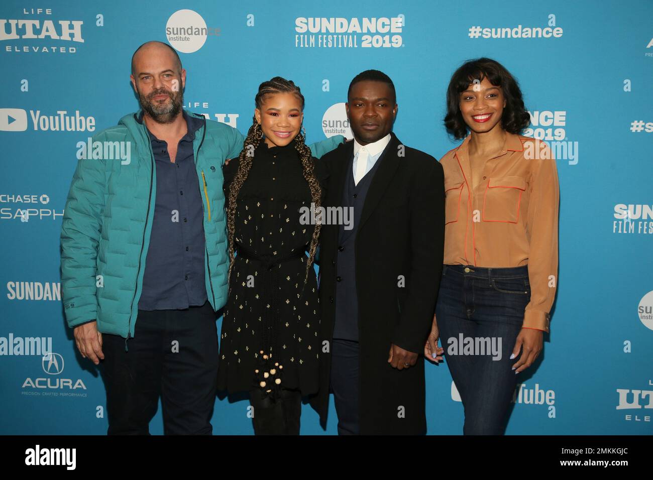 From left to right, Director and writer Jacob Estes, actress Storm Reid ...