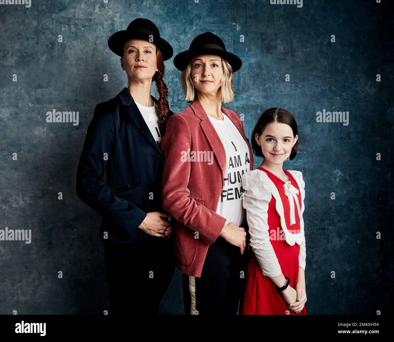 Directors Bert & Bertie, and Mckenna Grace, right, pose for a portrait ...