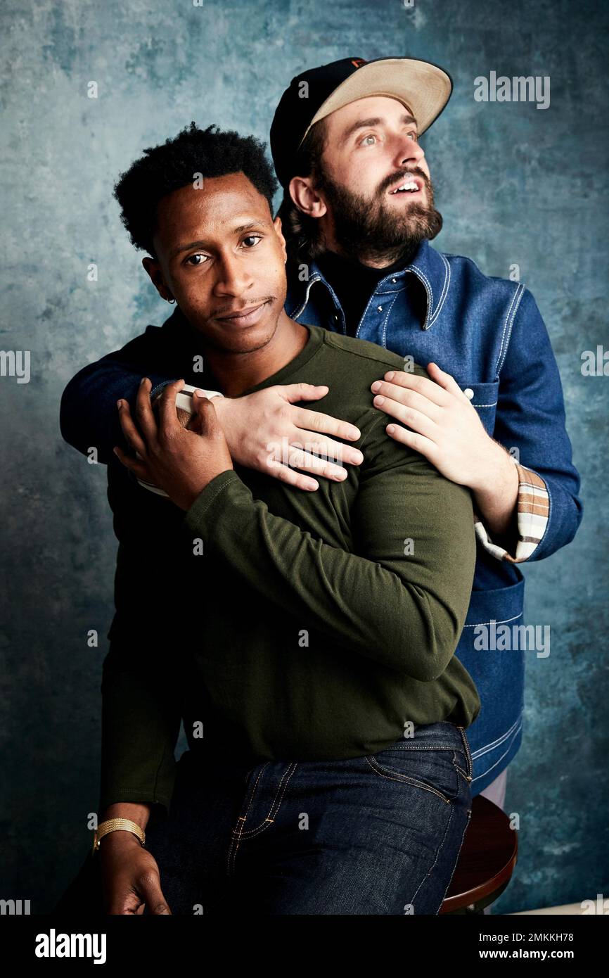 Writer Jimmie Fails, left, and director Joe Talbot pose for a portrait ...